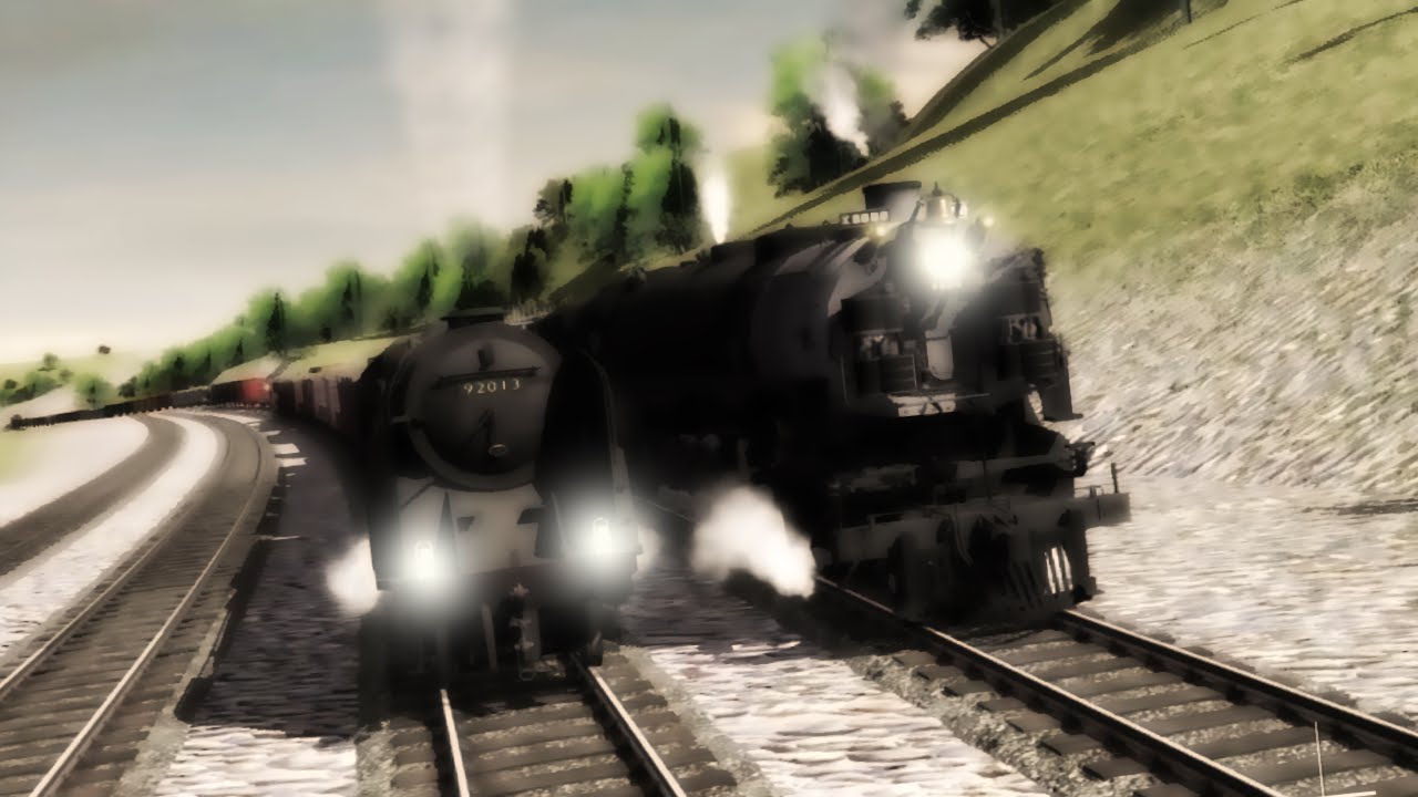 BR 9F vs UP 9000 in Trainz 2020 - YouTube