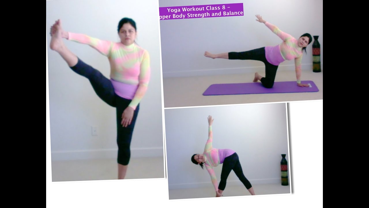 Online Yoga Workout 8 For Strength and Balance - YouTube
