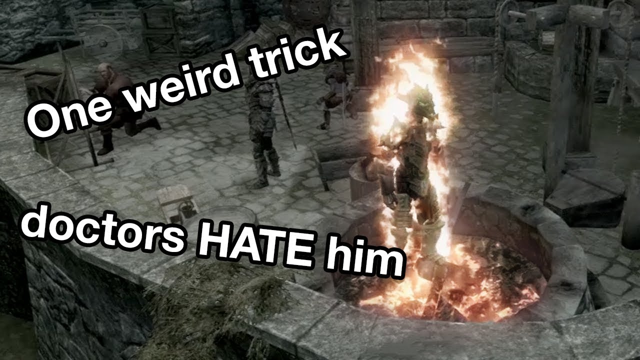 STANDING IN FIRE INCREASES DESTRUCTION MAGIC - YouTube