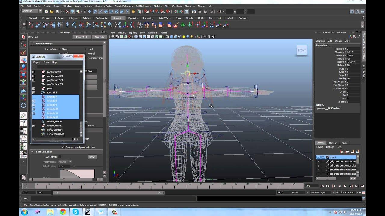 Autodesk Maya - Rigging Tutorial - Part 4 - Creating the Master Control - YouTube