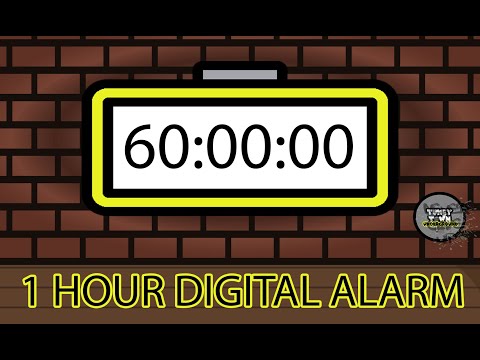 1 HOUR ALARM CLOCK (With Milliseconds) - YouTube