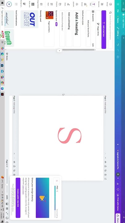 How To Make An Interlocking logo Using canva #canvatutorial #canva #canvatips Untitled design ...