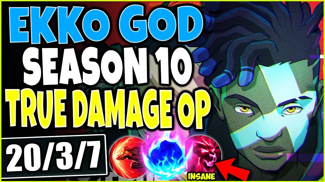 GOD EKKO SEASON 10 BUILD 🔥 20 SEC R & OP TRUE DAMAGE EKKO SKIN 🔥 TOP ...