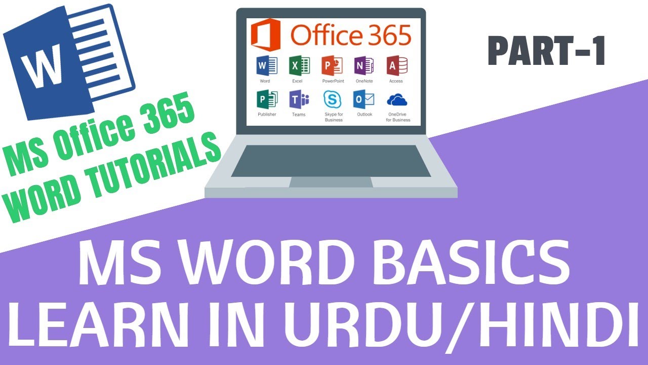 Microsoft Word 365 Introduction, Basics & User Interface PART-1 - YouTube