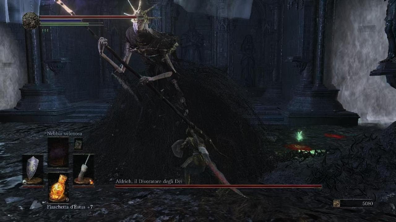 DARK SOULS III: Aldrich, Devourer of God's Boss Fight. - YouTube