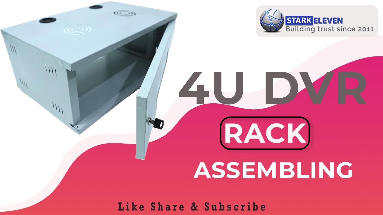 4U DVR RACK ASSEMBLING | 4U DVR RACK | FOLDABLE DVR RACK - YouTube