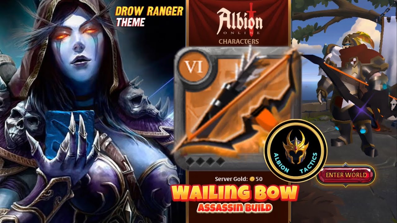 Albion Tactics Wailing Bow (Drow Ranger Theme) Albion Online # ...