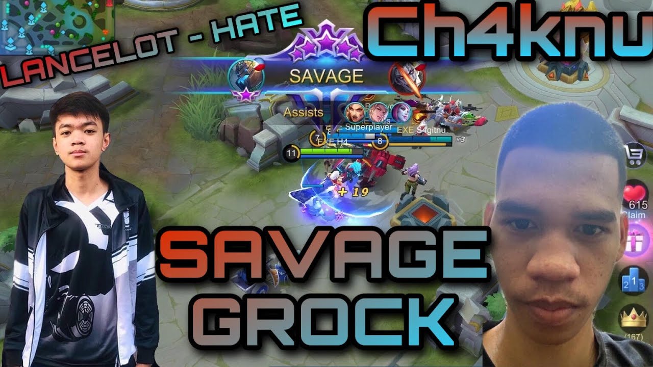 Lancelot - Hate | Grock - Ch4knu SAVAGE | 5man Execration ~ MLBB - YouTube