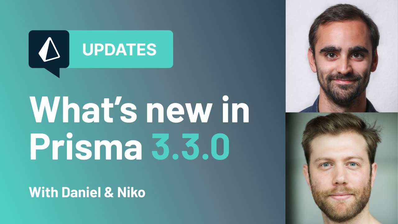 What's new in Prisma (v3.3.0) - YouTube