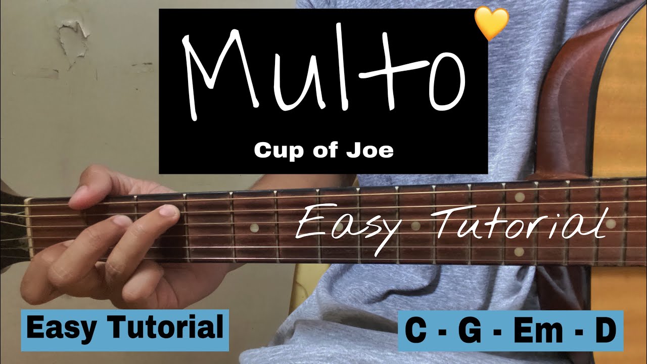 Multo - Cup of Joe | Easy Guitar Tutorial (Easy Chords) - YouTube