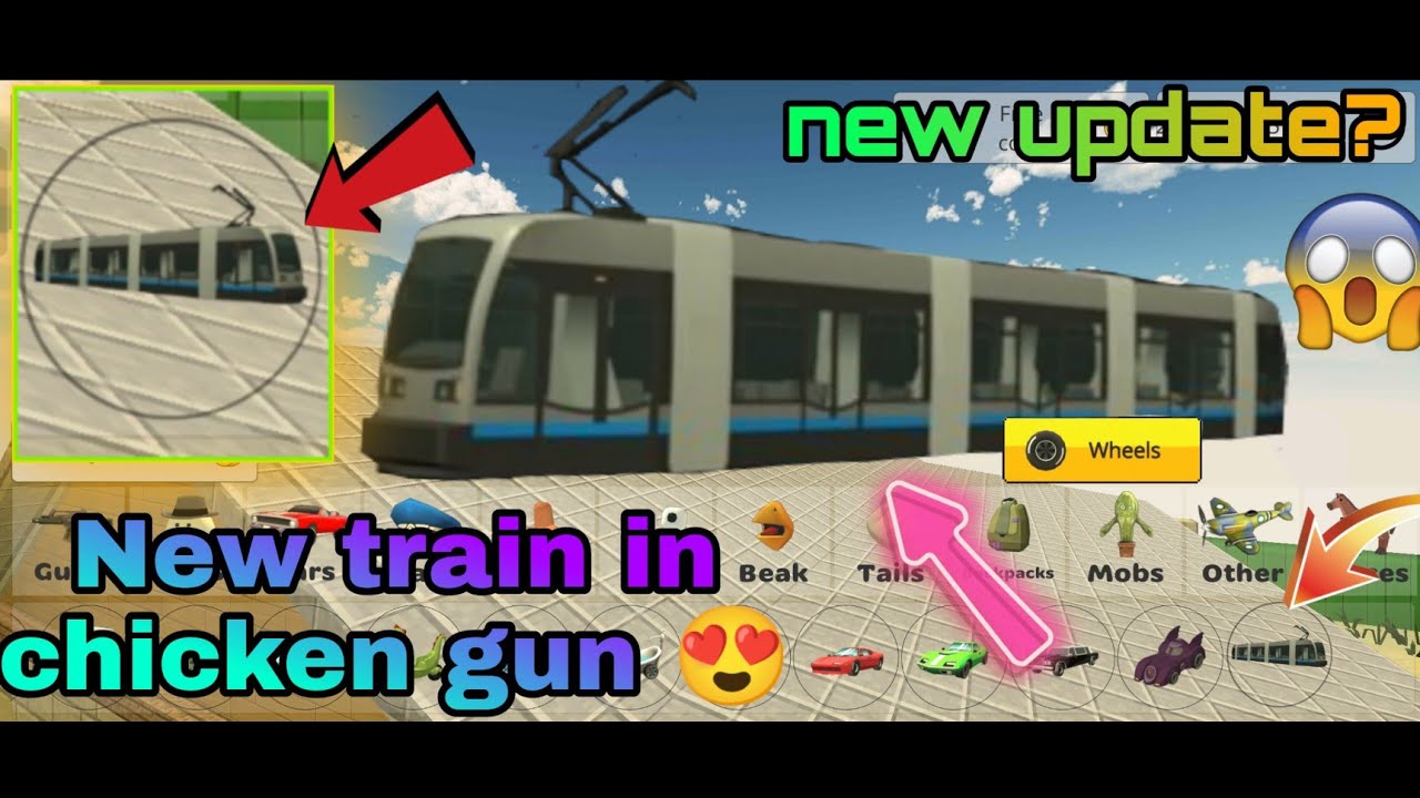 Train in chicken gun 😍|| new train|| new car stuff|| new update??|| new ...