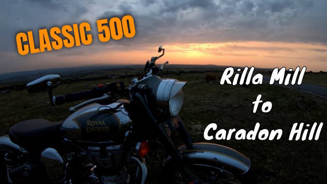 Royal Enfield Classic 500-Virtual Ride. Rilla Mill to Caradon Hill ...