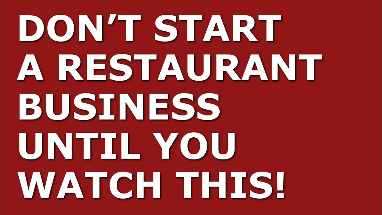 How to Start a Restaurant Business | Free Restaurant Business Plan ...