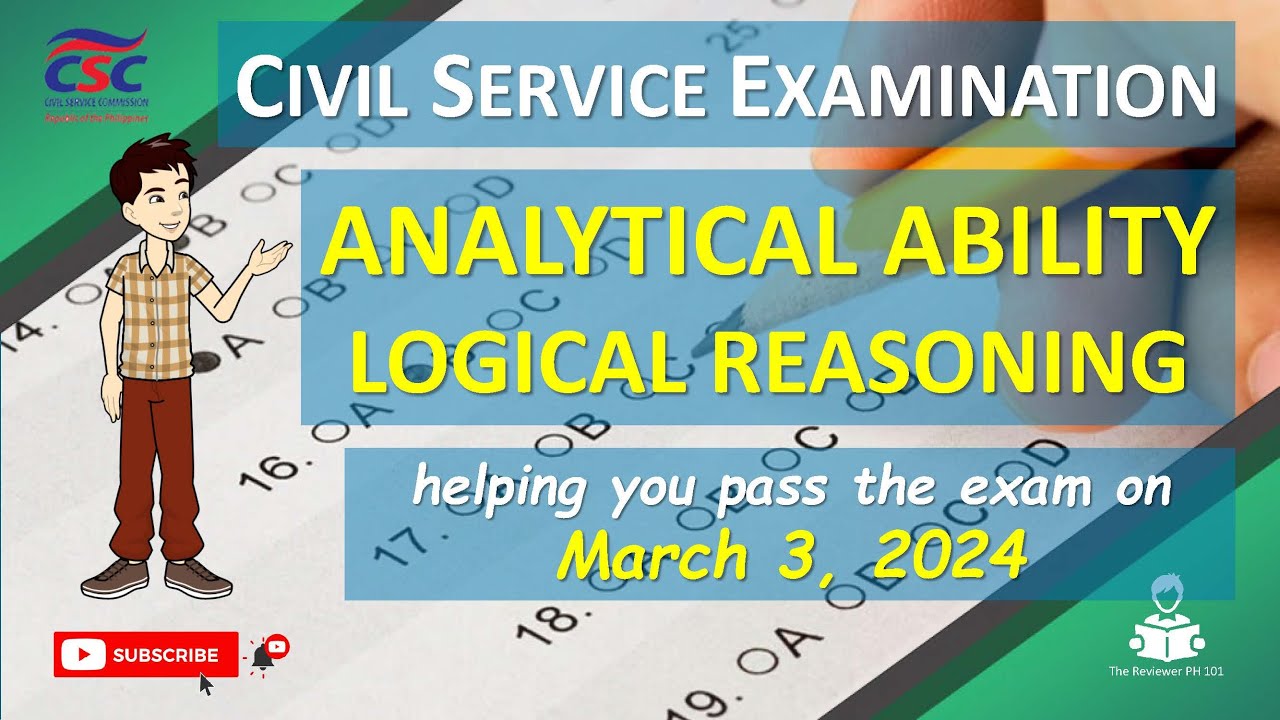 Civil Service Exam | Analytical Ability | Logical Reasoning V1 | with ...