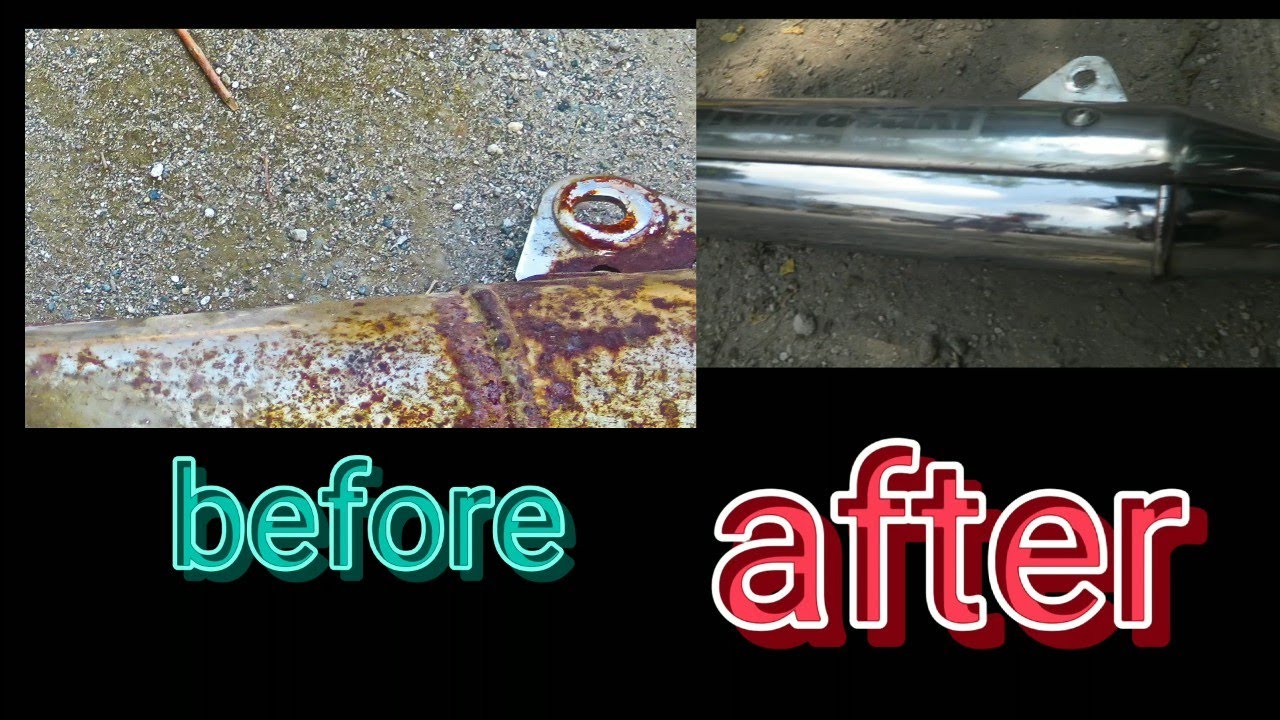 paano maglinis ng tambutso ng motor - YouTube