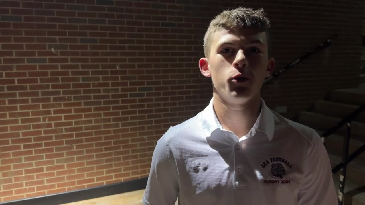 LCA's Tyler Jackson after the Bulldogs 28-7 win over Rustburg - YouTube