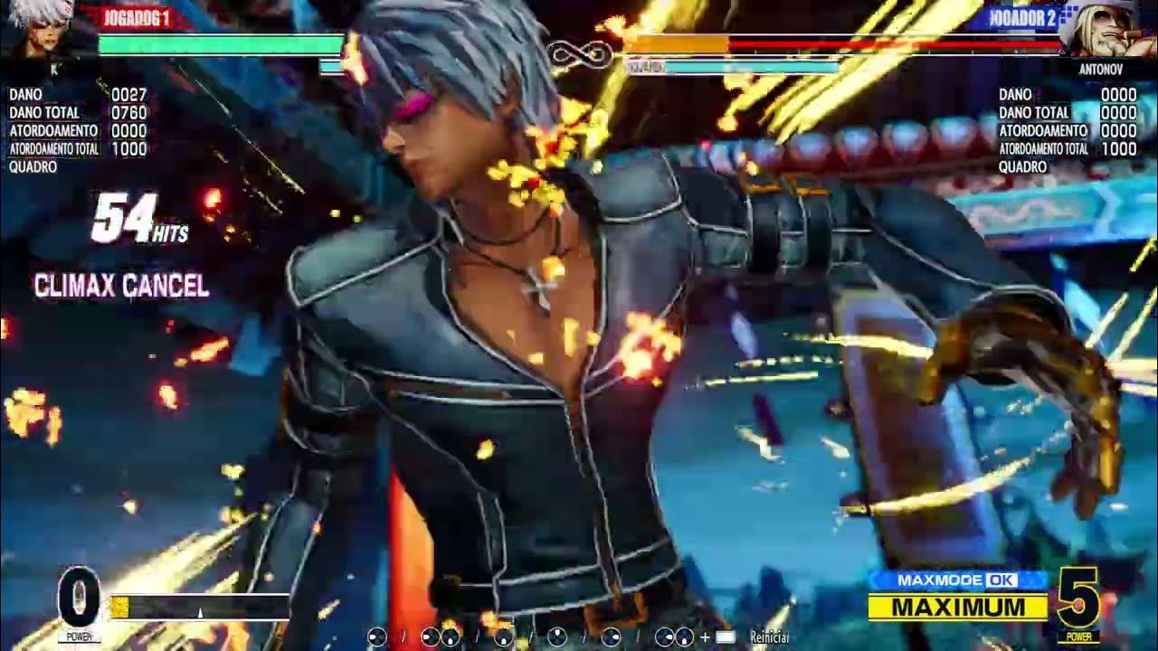 KOF XV K'DASH COUNTER STUN TOD COMBO 99 HIT - YouTube