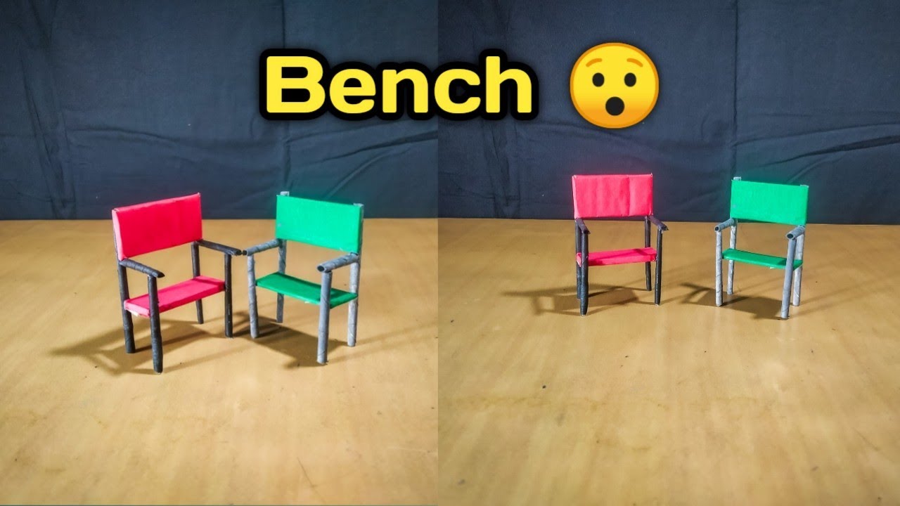How To Make A Cardboard Bench 🪑#diy #cardboard #artandcraft #papercraft ...
