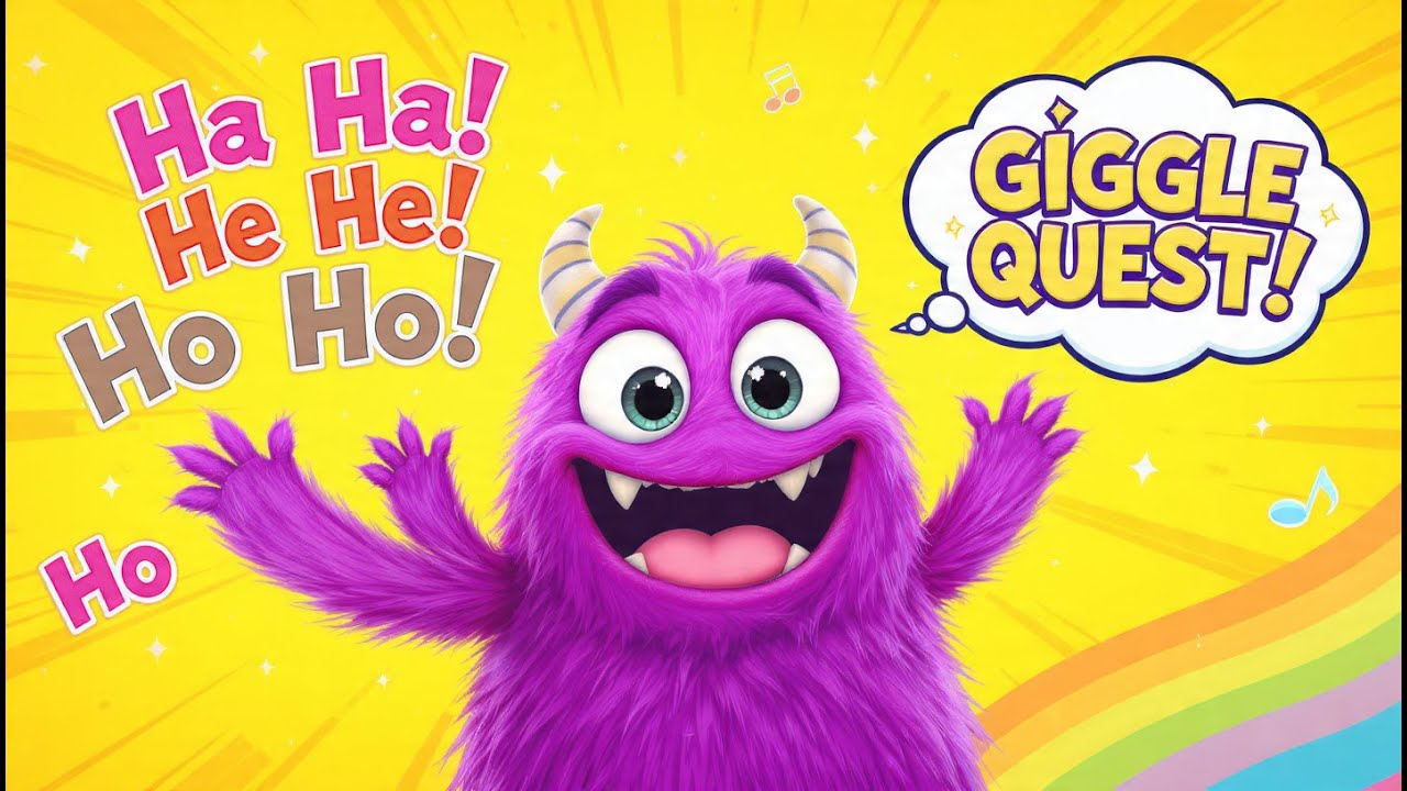 Giggles the Giggle Monster Song 😂 | Fun Monster Cartoon Song for Kids ...