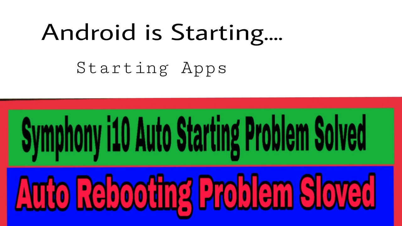 Symphony i10 Auto starting problem Sloved. - YouTube