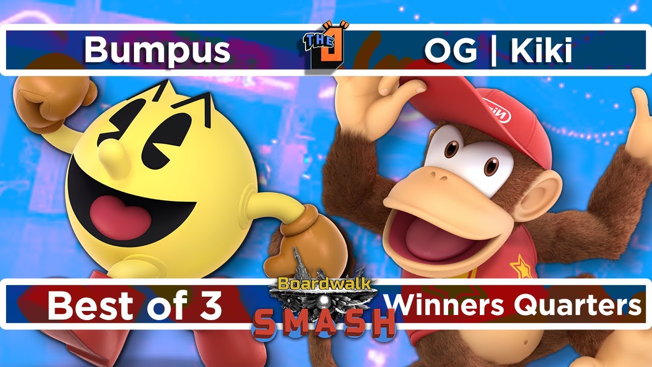 Bumpus (Pac-Man) vs Kiki (Diddy Kong) Winners Quarters - Boardwalk ...