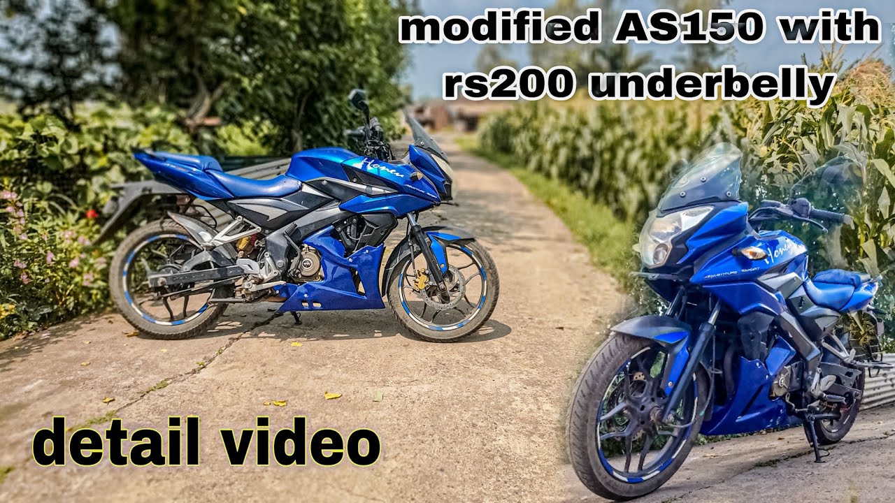 How To Install Rs200 Underbelly on AS150 || modified pulsar as150 # ...