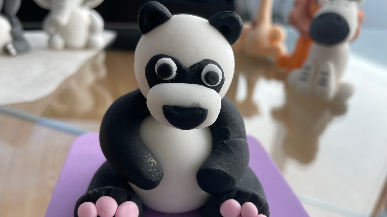 Adorable Fondant Panda: Easy Cake Topper Tutorial - YouTube