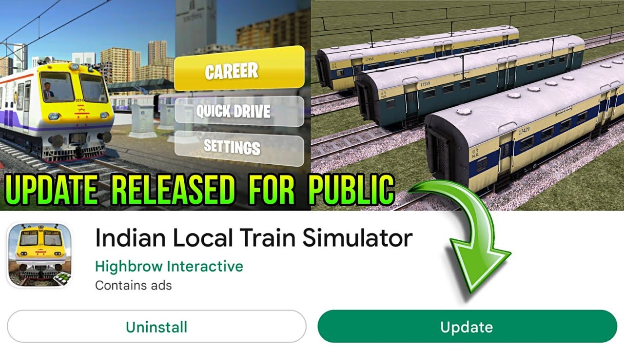 Indian Local Train Simulator | NEW ALPHA UPDATE | Released for Public ...