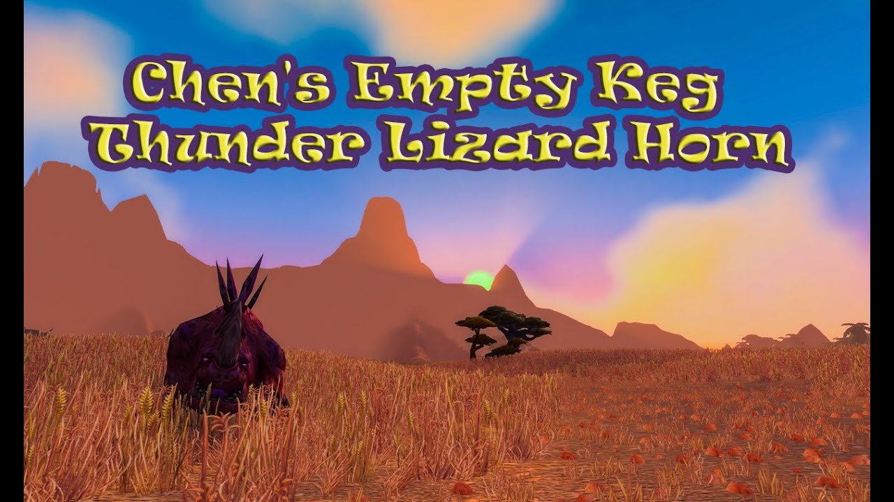 Chen's Empty Keg Thunder Lizard Horn Quest Wow Vanilla | Пустой бочонок ...