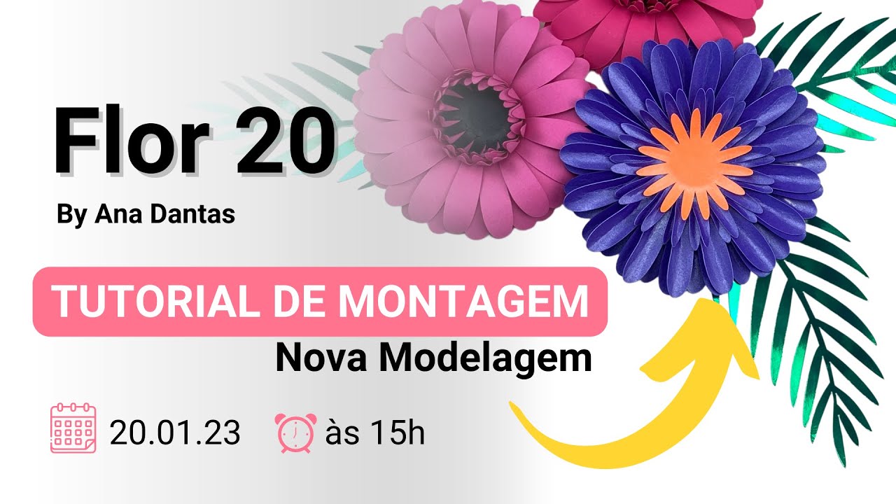 Tutorial Flor 20 nova modelagem 2 Abelha de Papel #floresdepapel - YouTube
