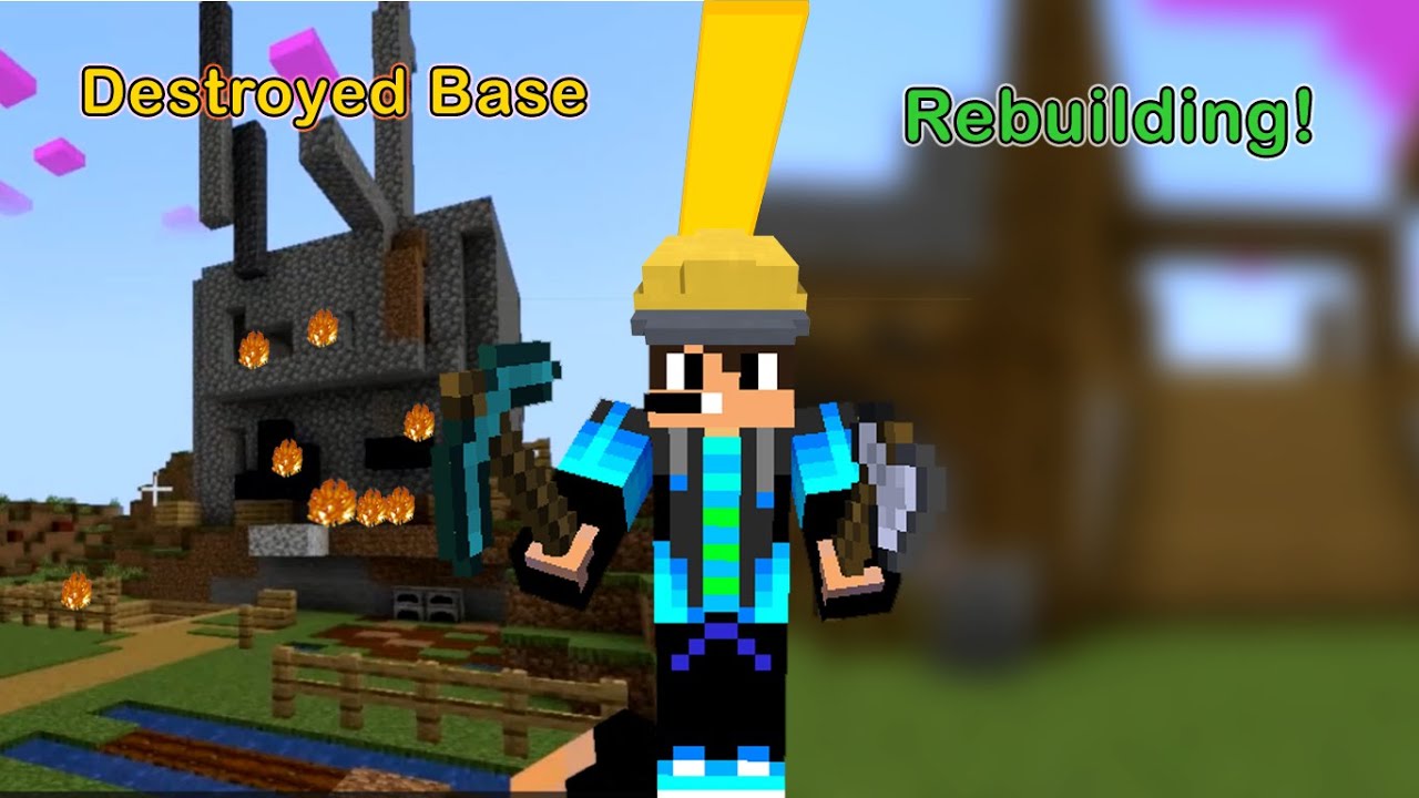 🎮 War SMP Part 4: Rebuilding After Destruction! Building Our New Base 🛠 ...