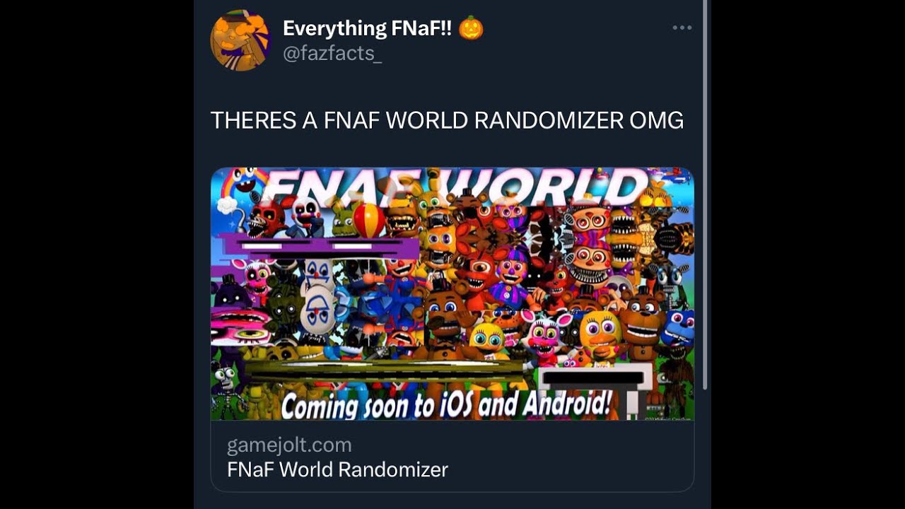 Fnaf World Randomizer - YouTube