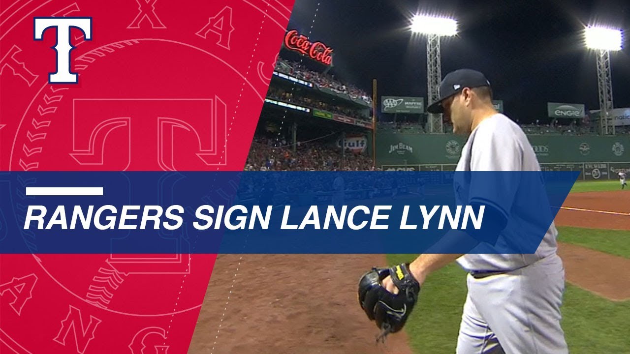 Lance Lynn signs with the Rangers on a three-year deal - YouTube