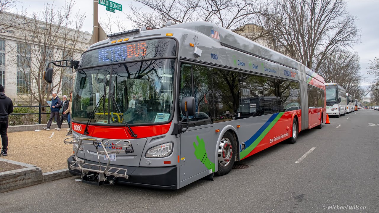WMATA Metrobus 2023 New Flyer Xcelsior CHARGE XE60 #1060 - YouTube