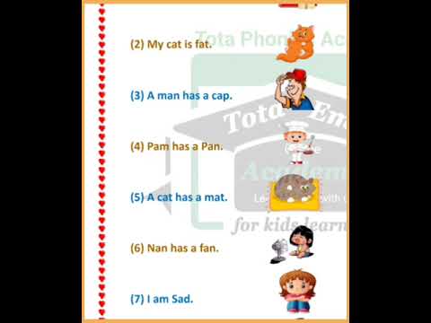How to read Short ( a ) Sentences - YouTube