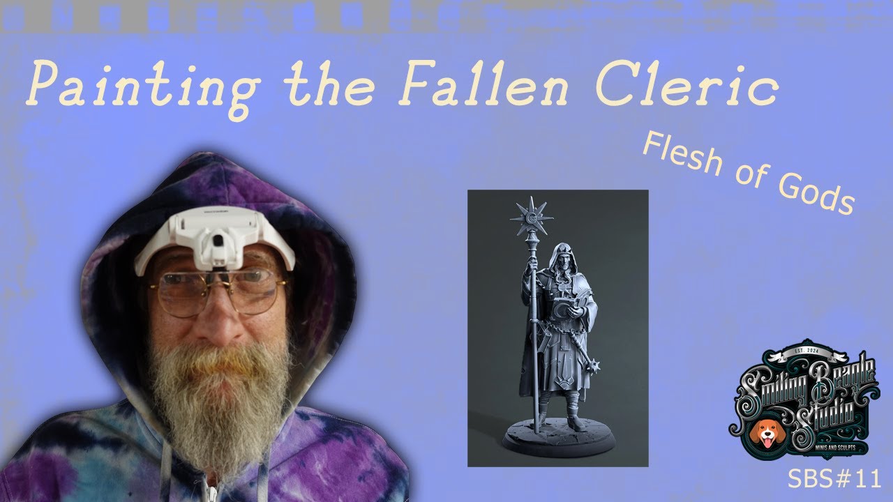 Live Mini Painting - Fallen Cleric from Flesh of Gods - YouTube
