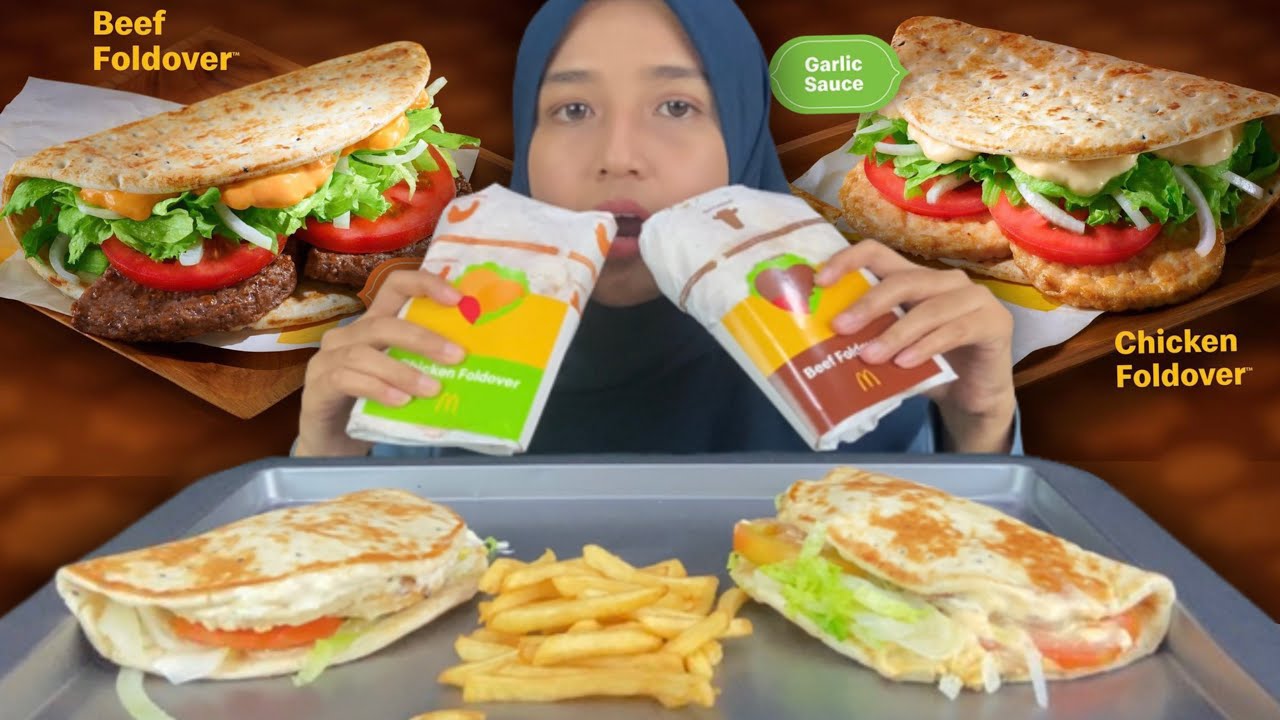 Ramadan 2023 MCD Foldover Ayam Foldover Daging bersama Iced Fruity ...