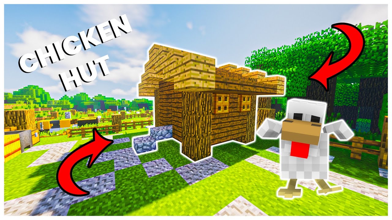 Minecraft - How To Make A Chicken Hut - YouTube