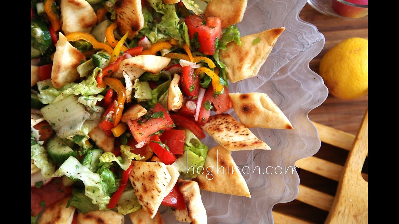 Fattoush Salad Recipe - Middle Eastern Food - Heghineh Cooking Show ...