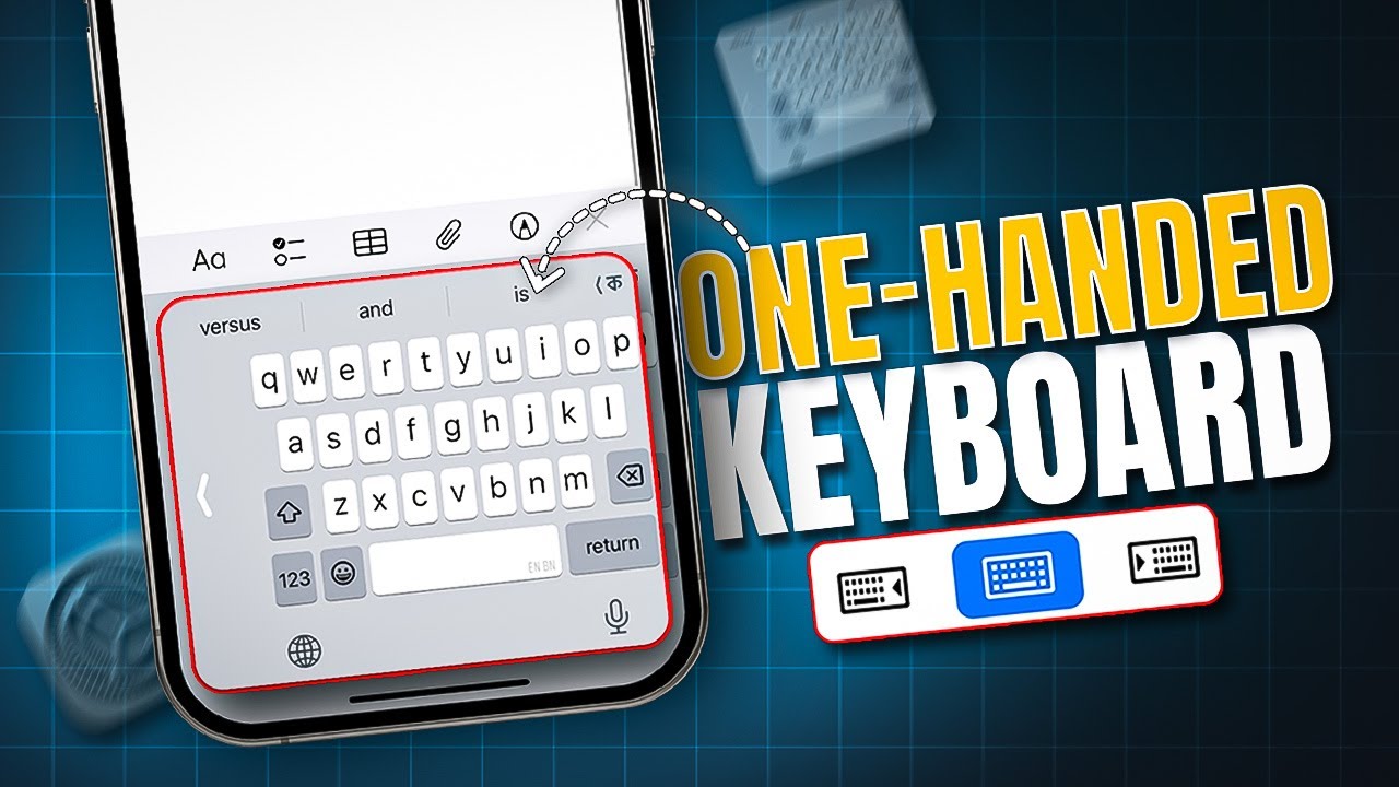 How to Use One-Handed Keyboard on iPhone | Setup One-Handed keyboard on ...