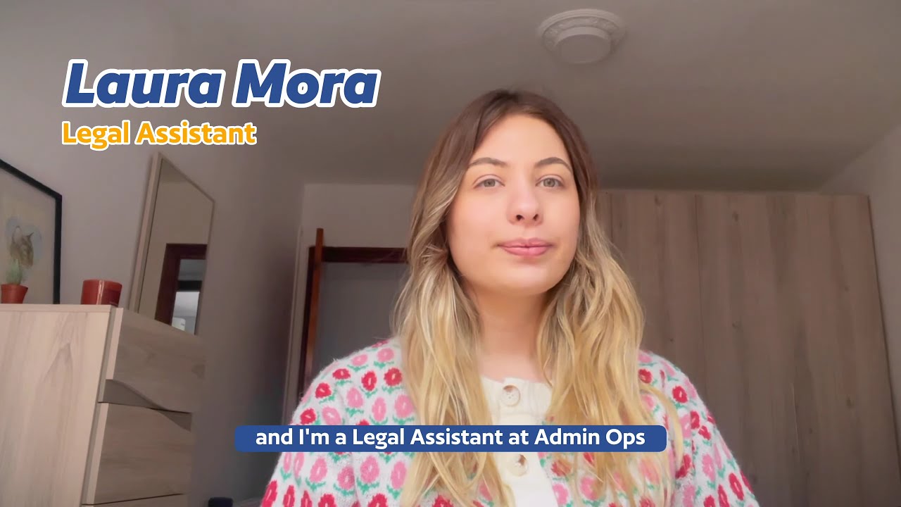 Laura Mora | Legal Assistant at Admin Ops - YouTube