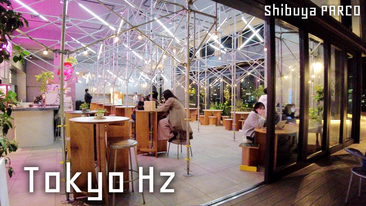 4K 夜景がキレイな渋谷PARCOの屋上 / Beautiful Night View at Rooftop of Shibuya PARCO ...