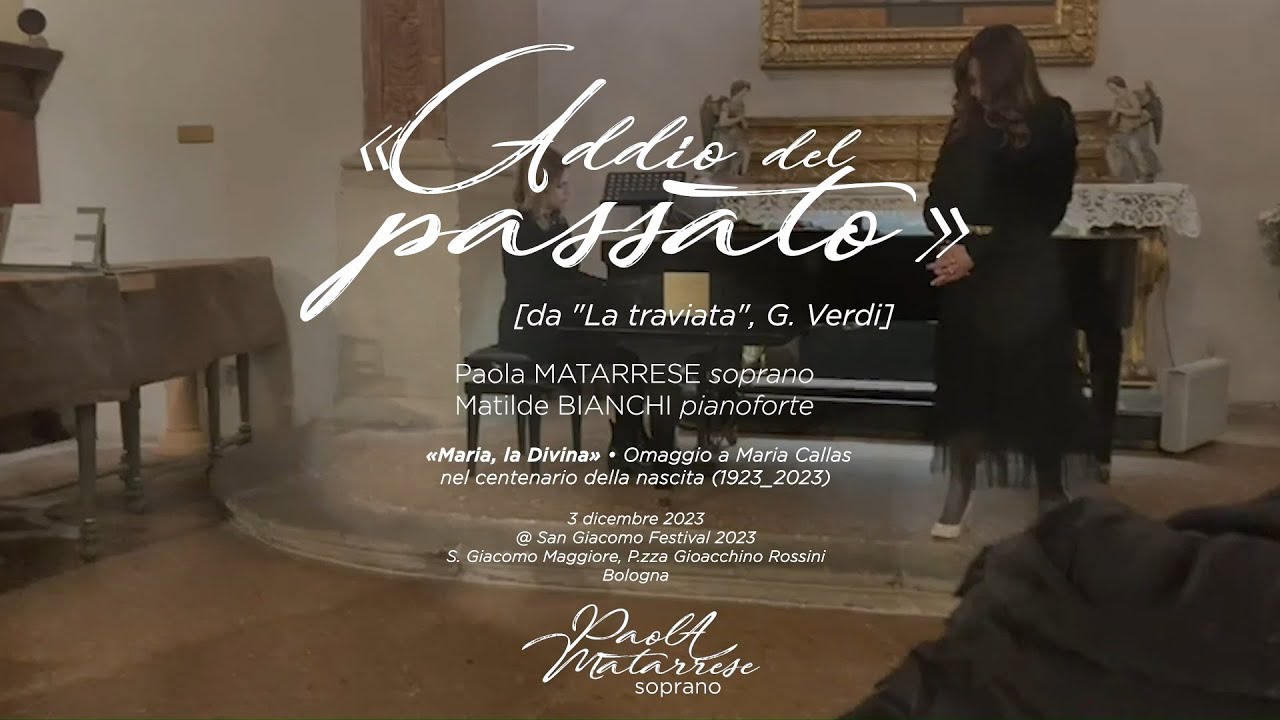 «Addio del passato» [da "La traviata", G. Verdi] - YouTube