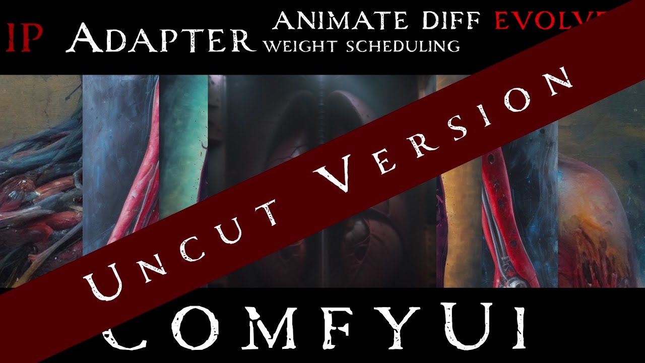 ComfyUI AI: Uncut Version, IP adapters plus weight scheduling and Animate Diff evolved, sped up ...