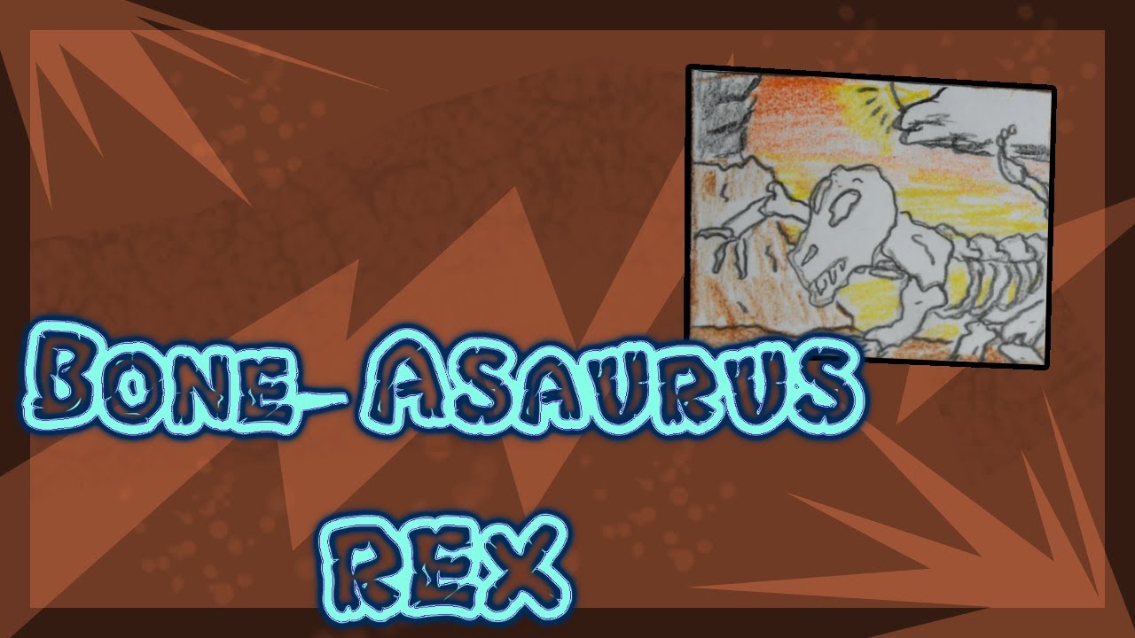 How to Draw BONE-ASAURUS REX! Homemade TCG Speed Art - YouTube