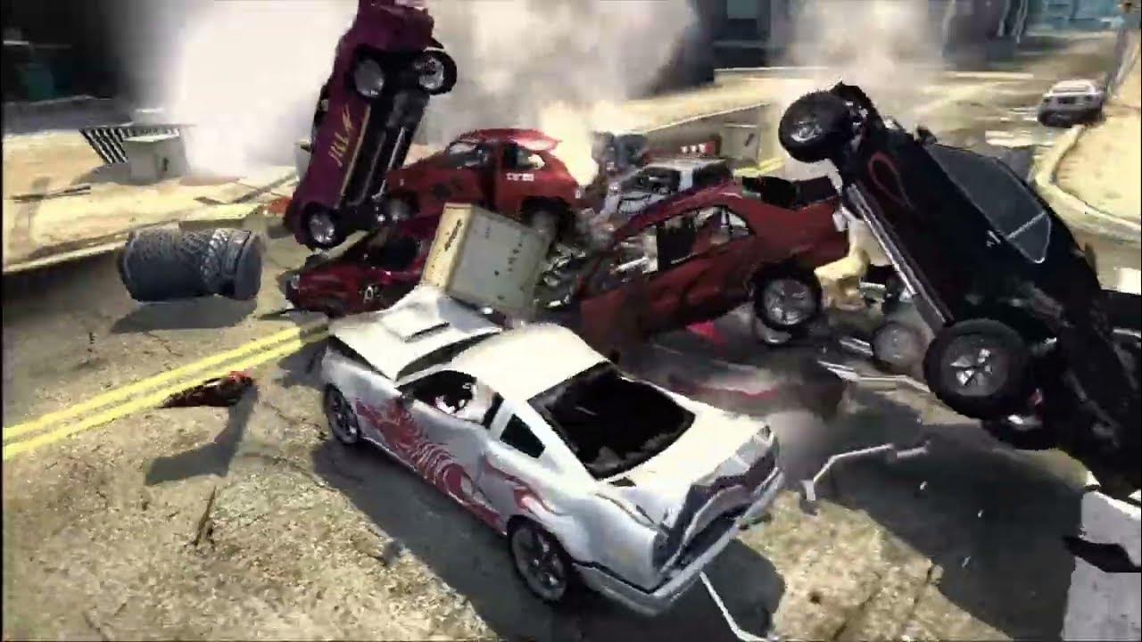 FlatOut Ultimate Carnage | Live Walkthrough - Derby Class - YouTube