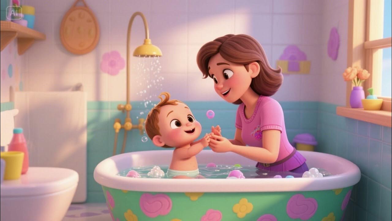 Mommy and Me in the Bathtub | Nursery Rhymes & Kids Songs - YouTube