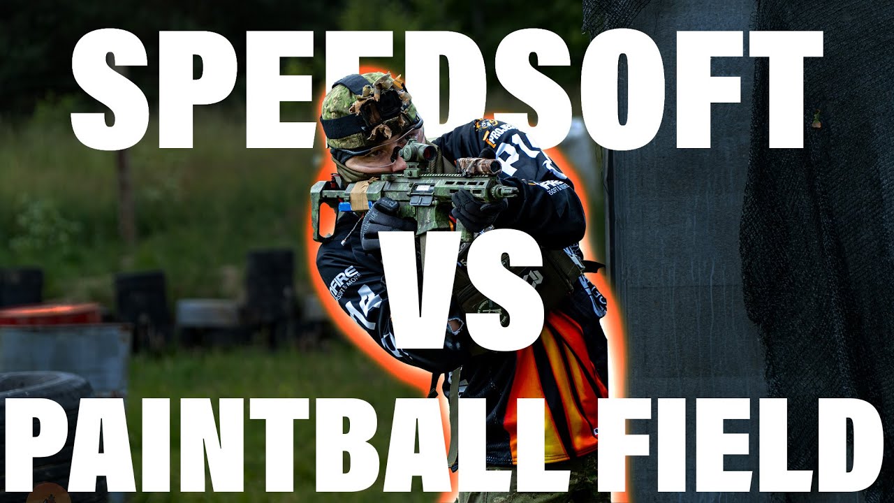 Speedsoft VS Paintball field (Double eagle M904G) [PL/ENG] - YouTube