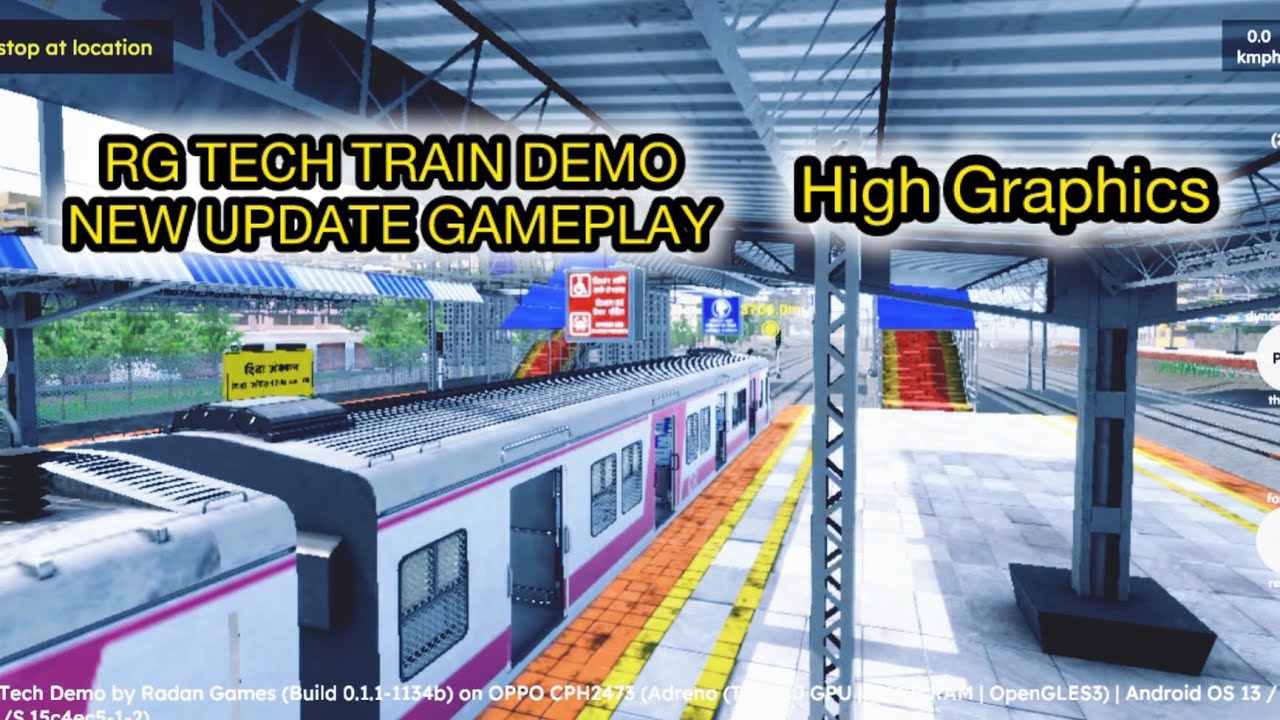 RG Tech Train Demo New Update High Graphics | Fast Down Local Train ...