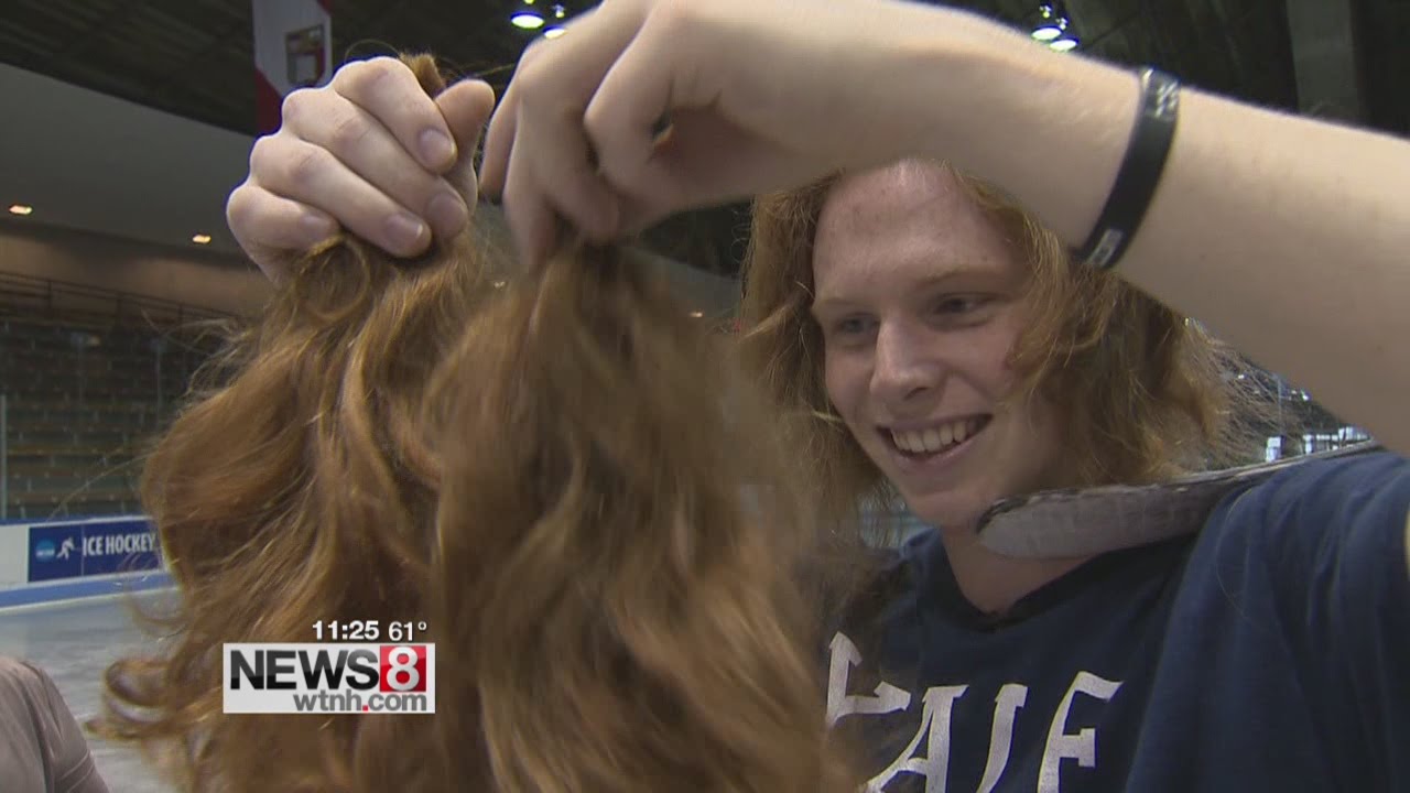 Yale freshman JM Piotrowski cuts hair for cancer charity "Locks of Love ...